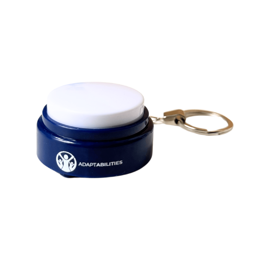 Voice Recordable Talking Button Keychain | AdaptAbilities